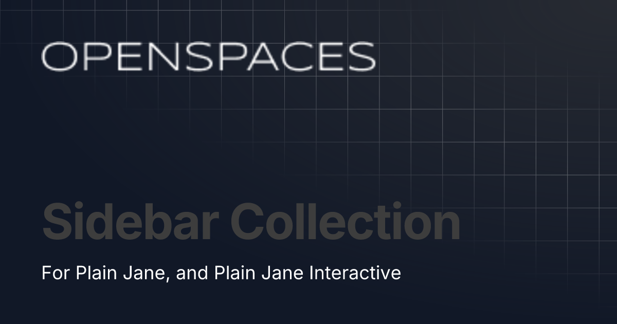 Sidebar Collection | Openspaces
